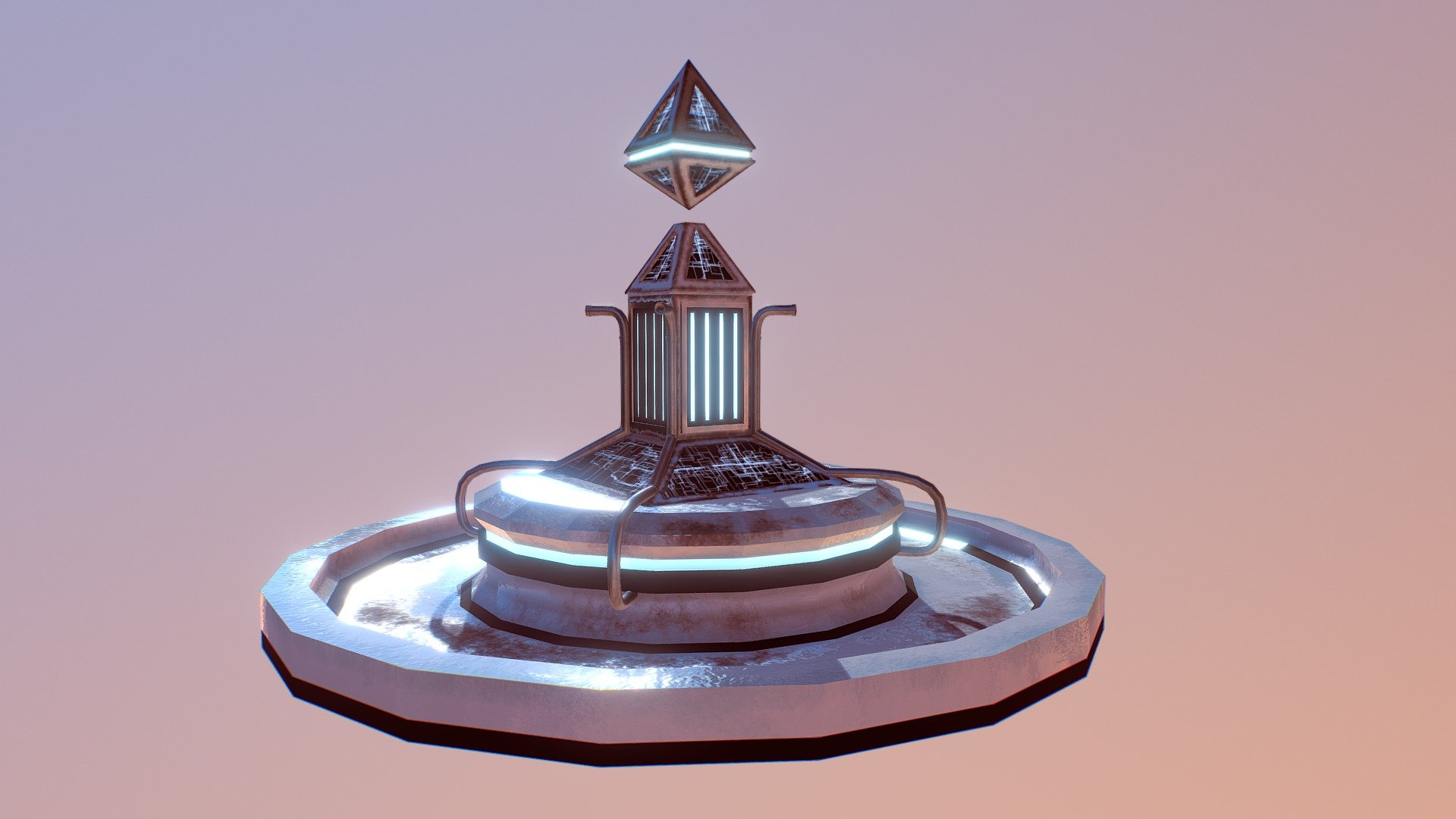 Futuristic Fountain - 3D model by Gingerbread (@aerialmace) [d74b5b5 ...
