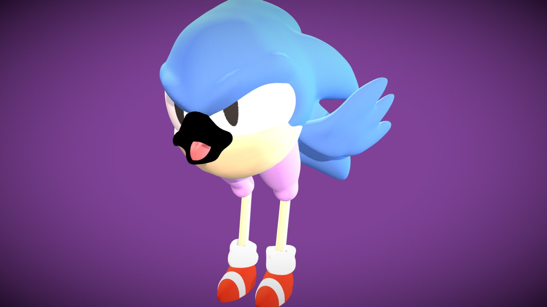 Twitter Sonic - 3D model by TOONY (@SuperOni) [d74e3c8] - Sketchfab
