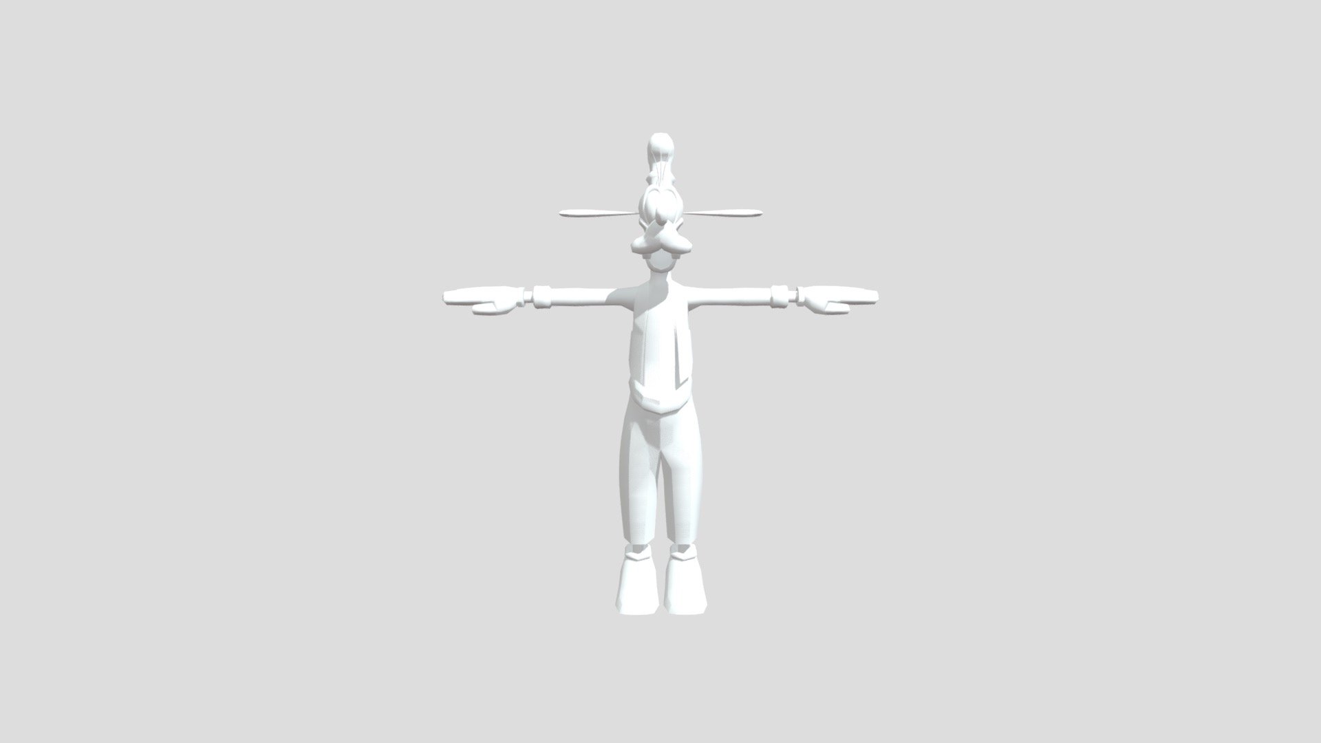 Goofy - Download Free 3D model by Klye Ahj Jhag (@rombin) [d74f8d8 ...