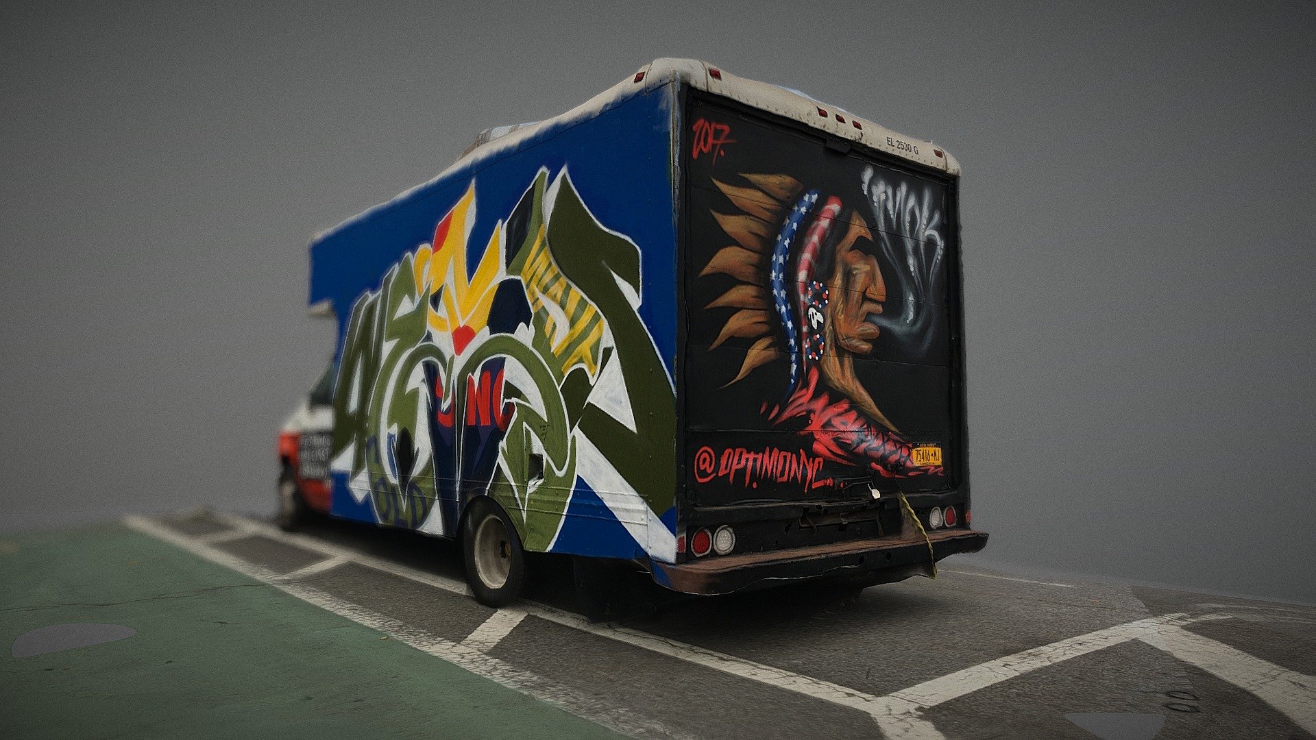 Street art truck - Download Free 3D model by alban [d750b28] - Sketchfab