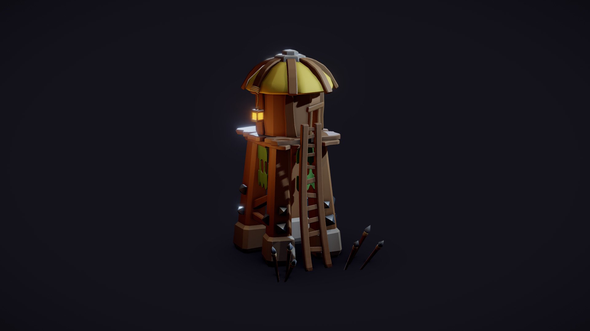 Stylized Goblin Tower - 3D model by KayoBlaze [d75280a] - Sketchfab