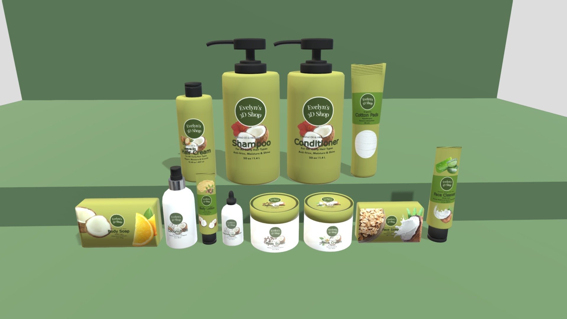 Beauty Care Products - Toiletries 3D Model - 3D model by Evelyn's 3D ...