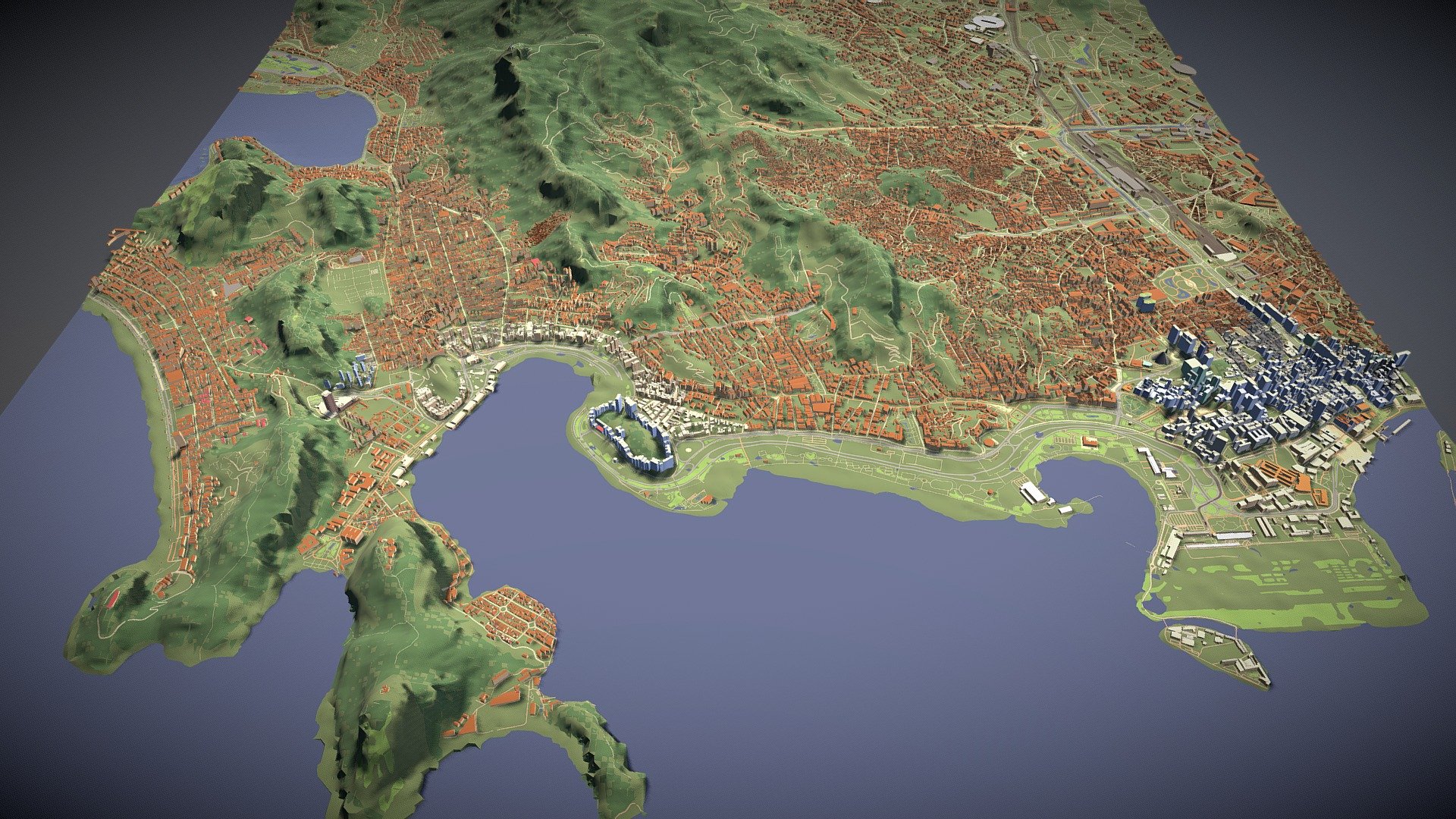 Rio de Janeiro Brazil - city and urban - Buy Royalty Free 3D model by ...