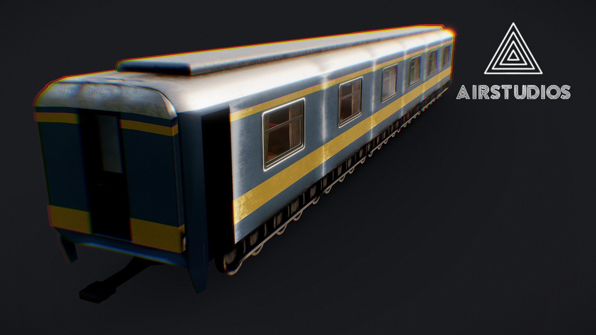 Train Railroad Car With Interior - Buy Royalty Free 3D model by ...