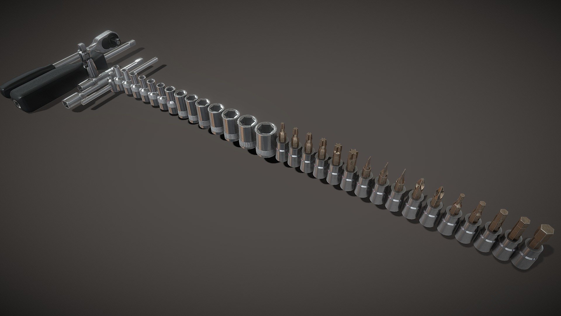 38 Sets/screwdrivers/wrenches/ratchet wrenches - Buy Royalty Free 3D ...