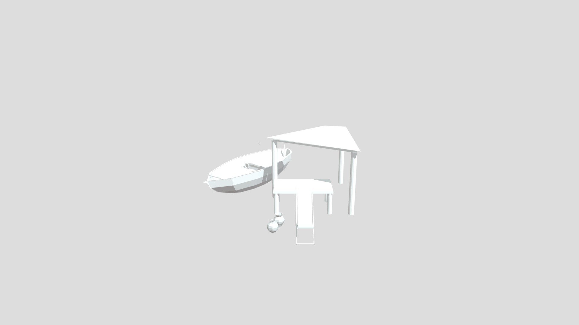 By the ocean - 5 Simple props - 3D model by PelleMinjauw_DAE [d75cb11 ...
