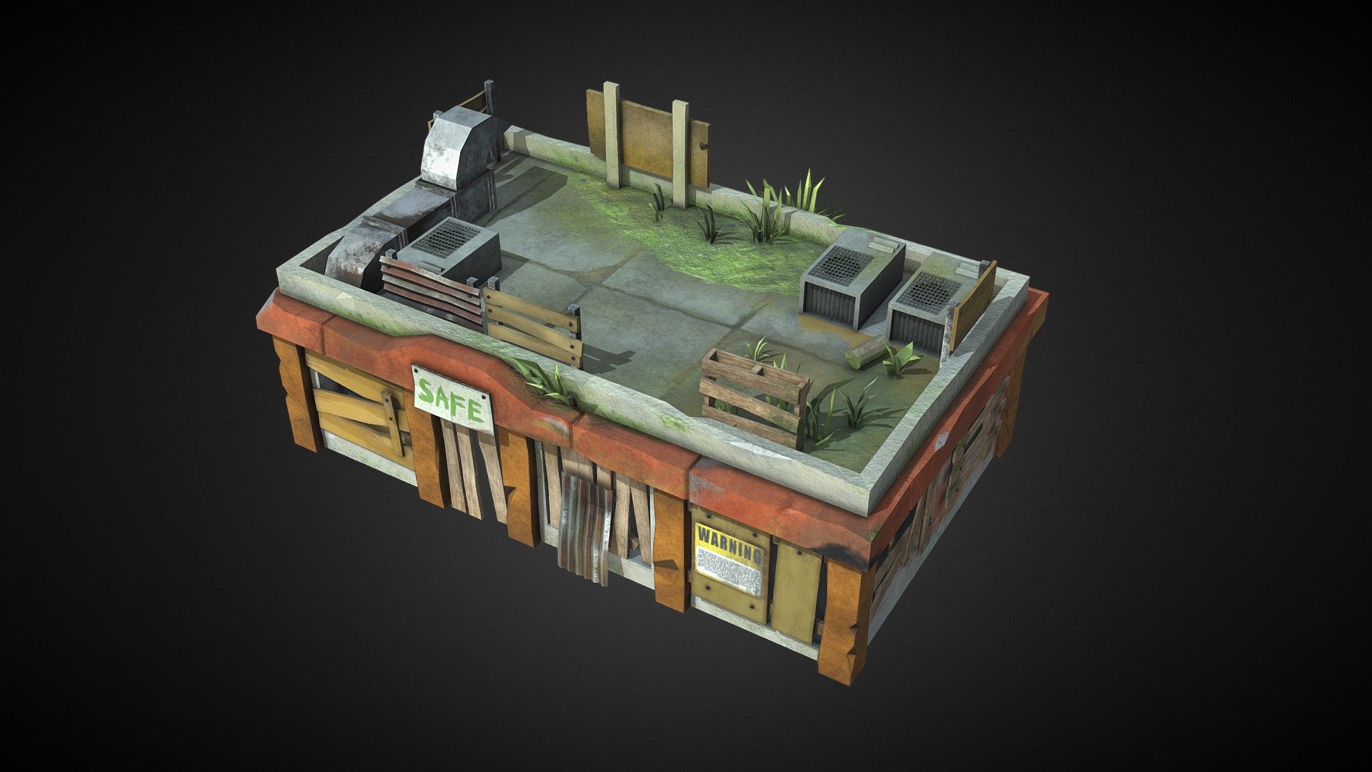 Zombie Safe Building - 3D model by boikovavladislava [d75d226] - Sketchfab