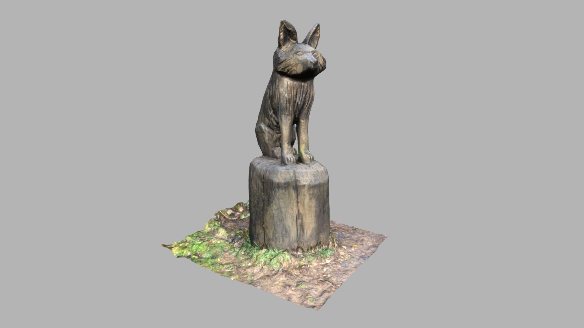 Photogrammetry Wooden Fox Statue - 3D model by gingergiantmodels ...