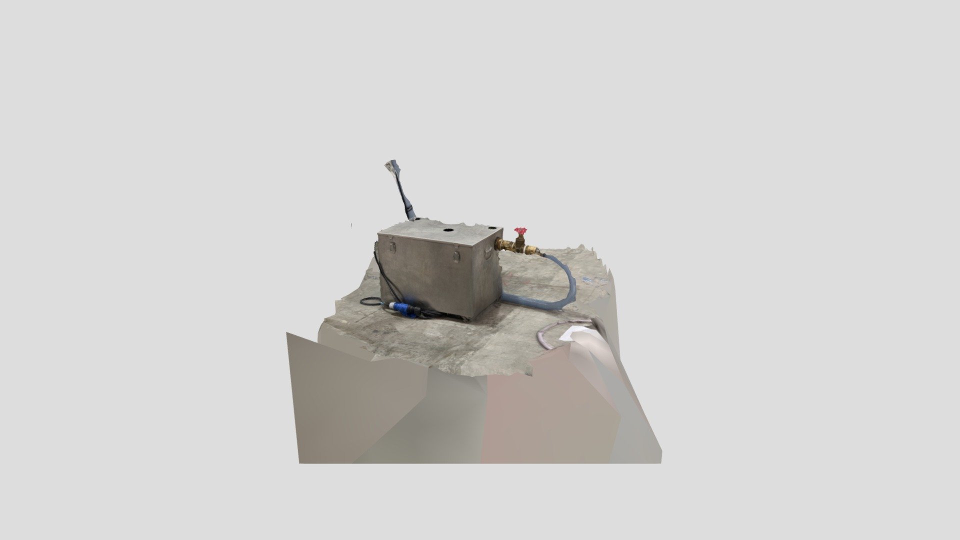 Waste water collection tank w/ pump set v2 - Download Free 3D model by ...
