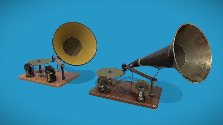 Gramophone 3D models - Sketchfab