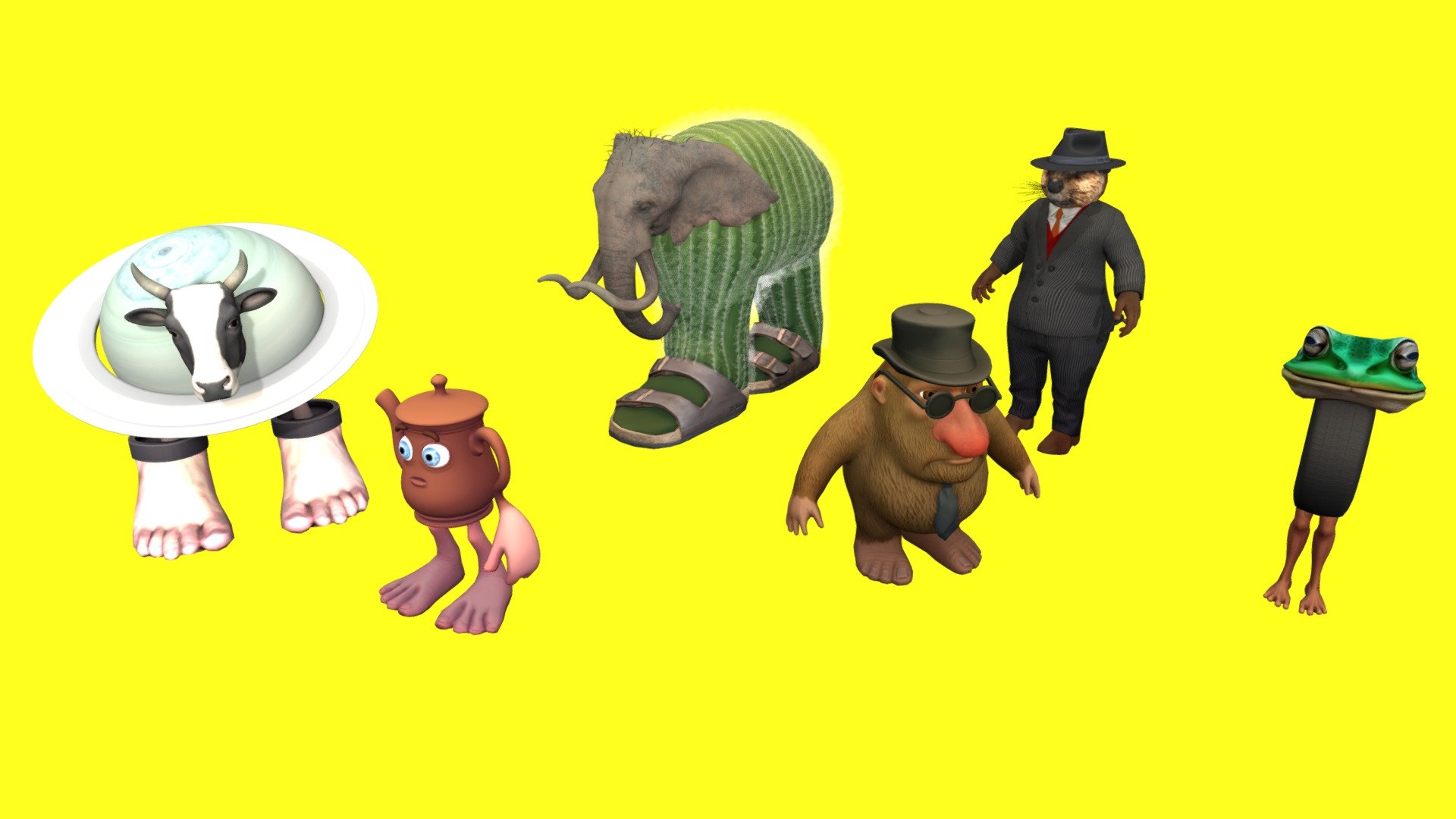 Italian Brainrot Models - 3D [Pack 2] - 3D model by gameVgames [d7643b8 ...