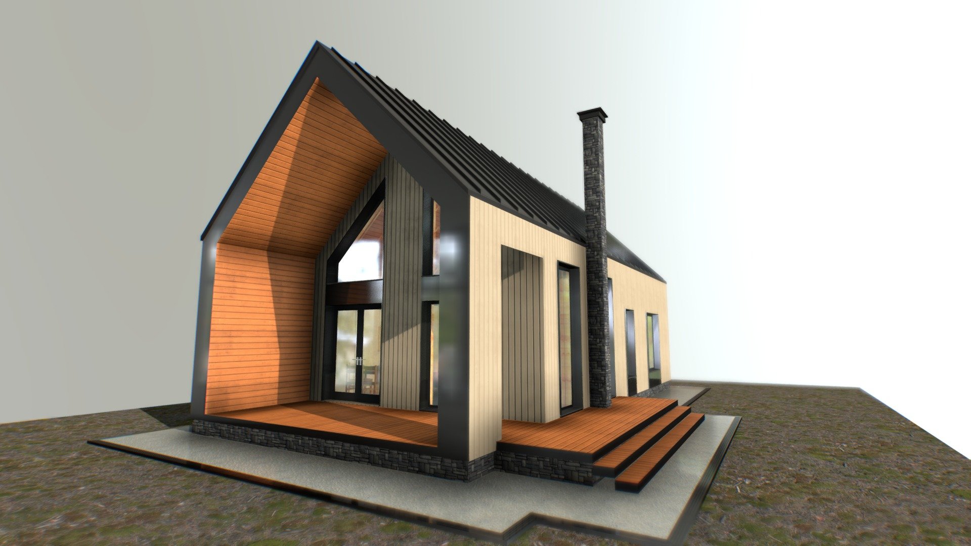 Barn House 05 21 - 3D model by VRA (@architect47) [d765290] - Sketchfab