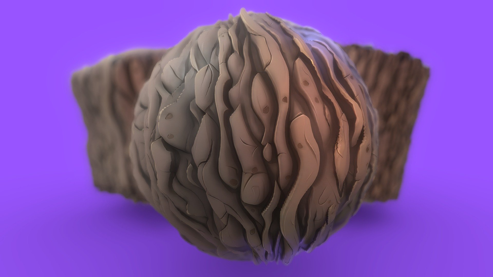 Stylized PBR Texture / Material Wood Bark - Buy Royalty Free 3D model ...