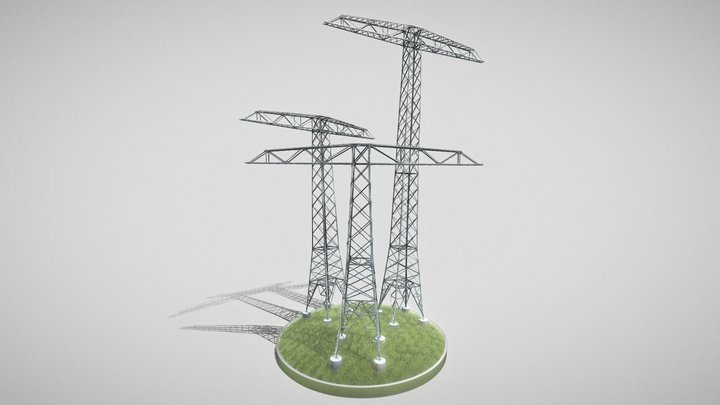 Transmission-tower 3D models - Sketchfab