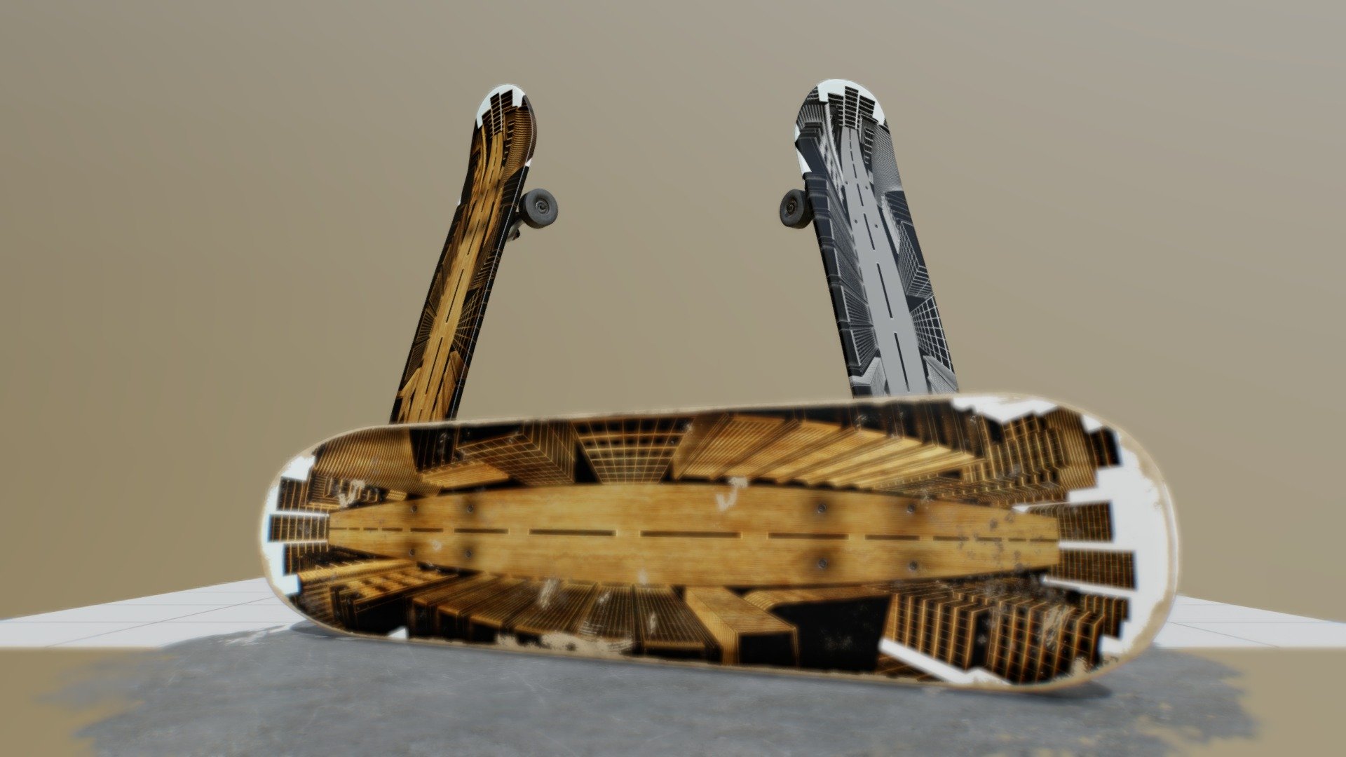 Skateboard - Texturing Challenge - Download Free 3D model by Ozhogi [d768df3] - Sketchfab