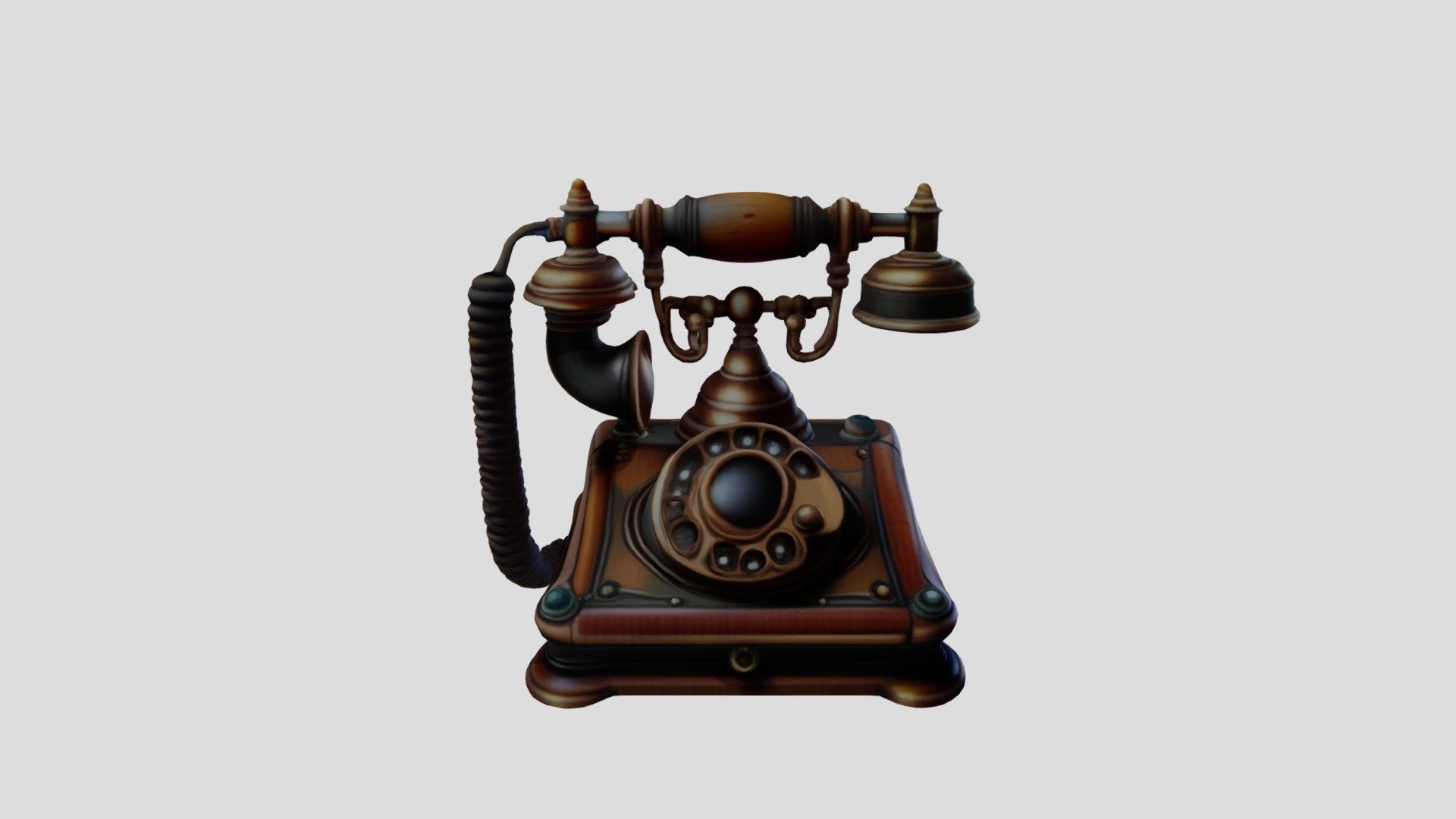 vintage telephone - 3D model by Mohan4456 [d769c3c] - Sketchfab