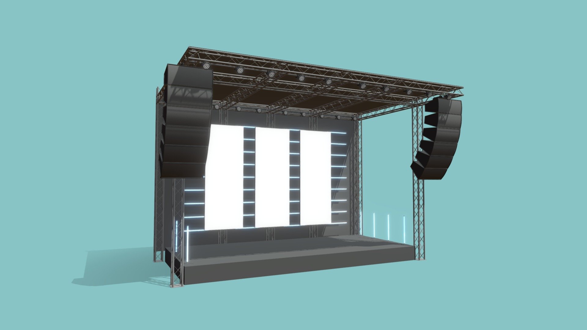 Concert Stage 2 - Buy Royalty Free 3D model by CGBee (@cg.bee) [d76a6c6 ...