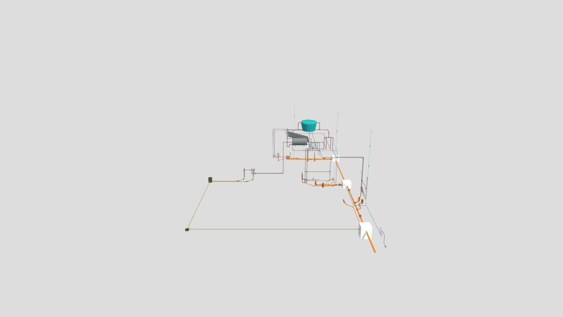 [23|23| - Projeto Hidrossanitário - |J.A.F| - 3D model by 7E Engenharia ...