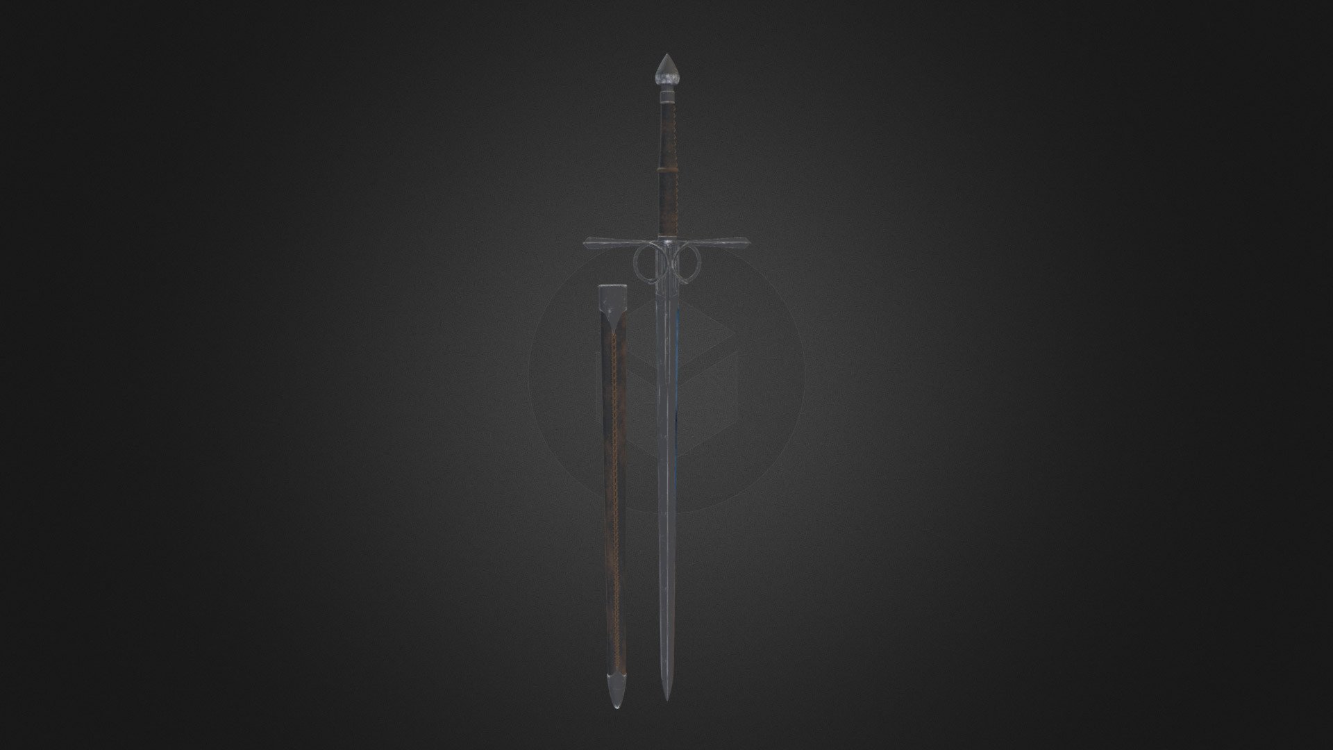 Two Hand Sword (High Poly) - Buy Royalty Free 3D model by Karl Beiler ...