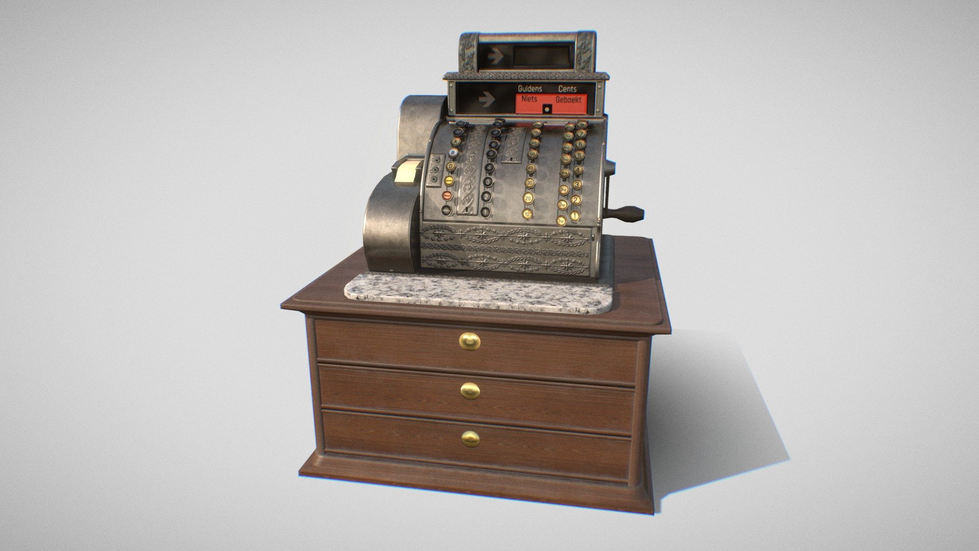 Old cash register - Buy Royalty Free 3D model by Evrika153 [d76fef9 ...