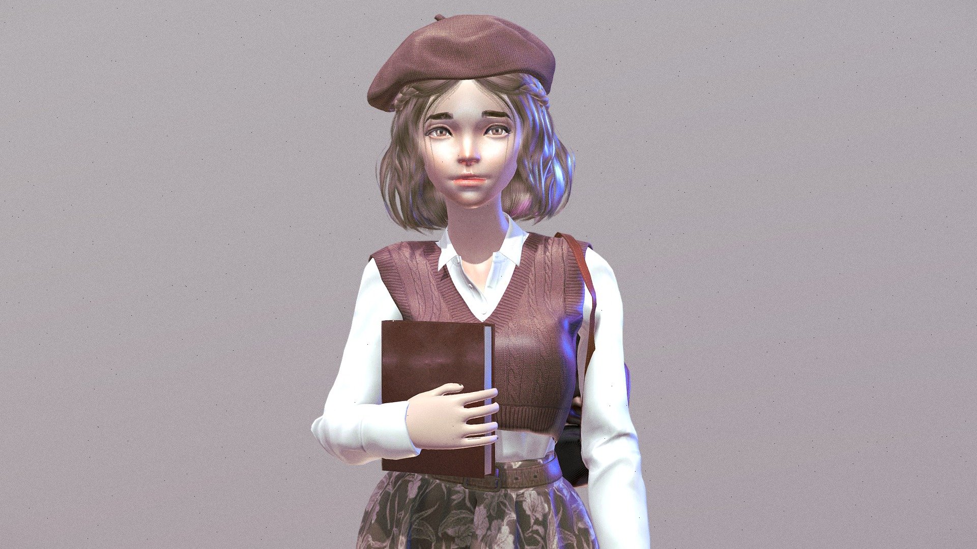 Vintage-style Low-poly 3D model (Rigged + PBR) - Buy Royalty Free 3D ...