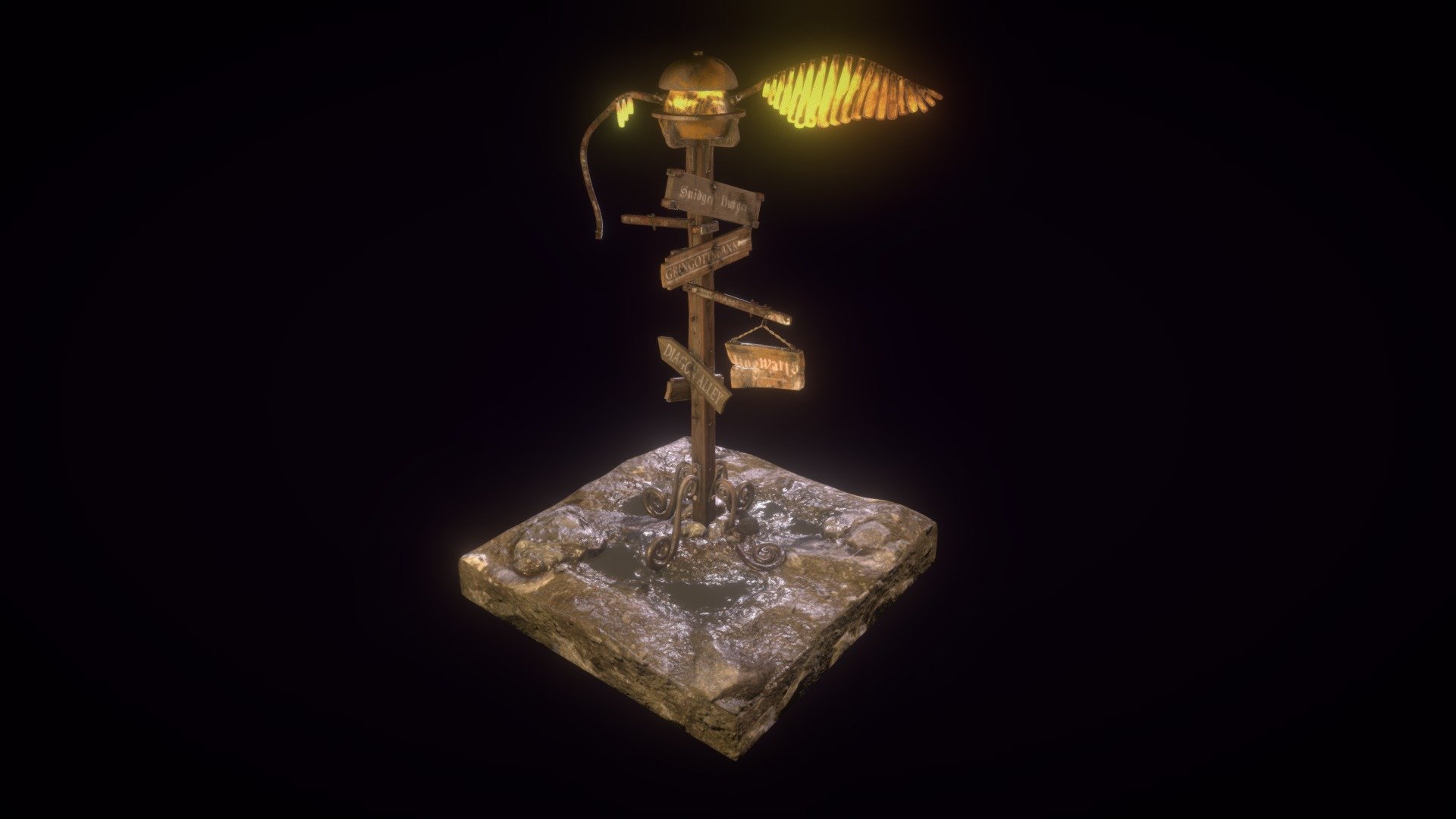 Hogwarts Legacy Sign - 3D model by mihutmarius0 [d77155e] - Sketchfab