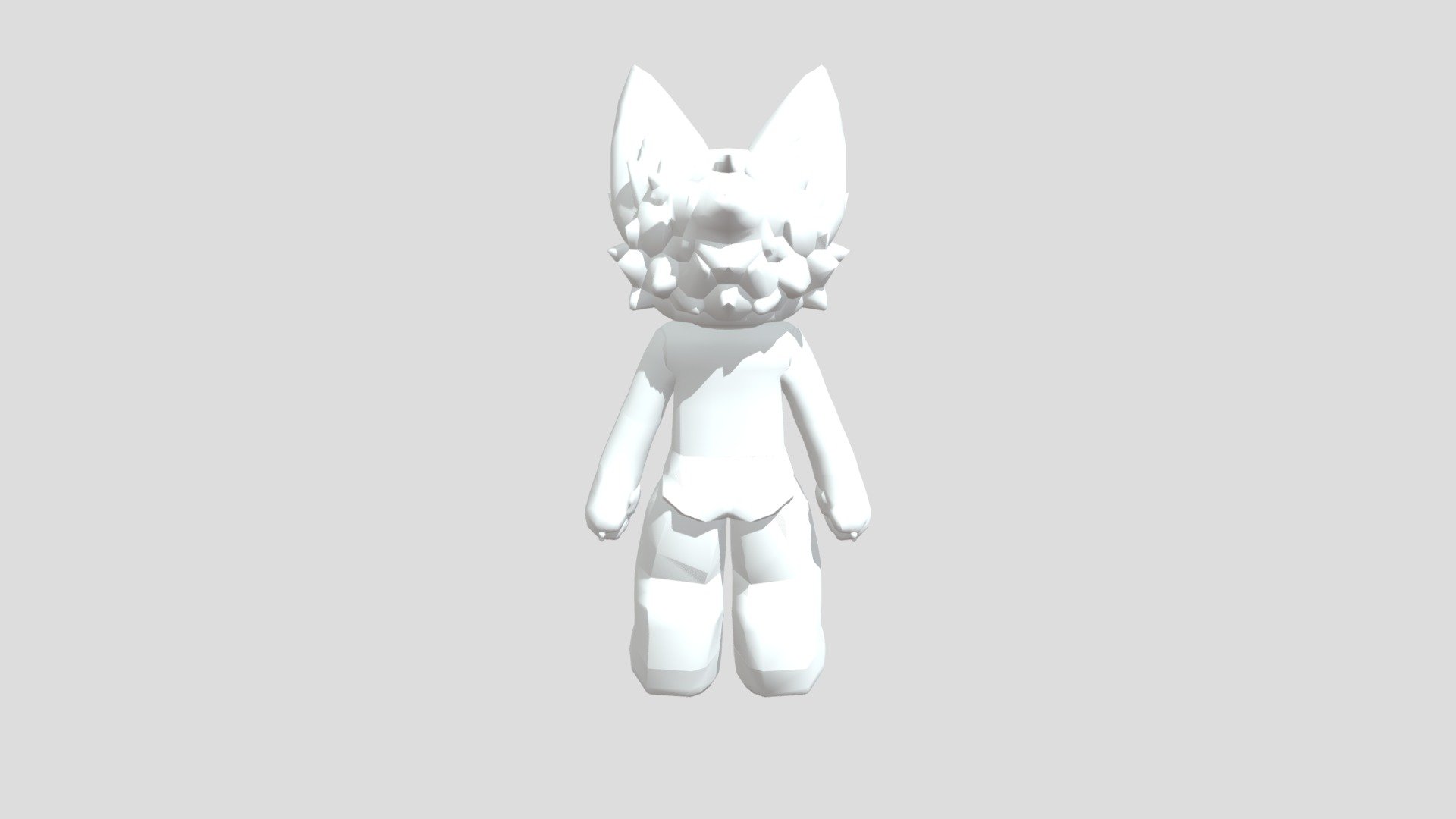 Furry from Roblox. No rig - Download Free 3D model by White sketch ...