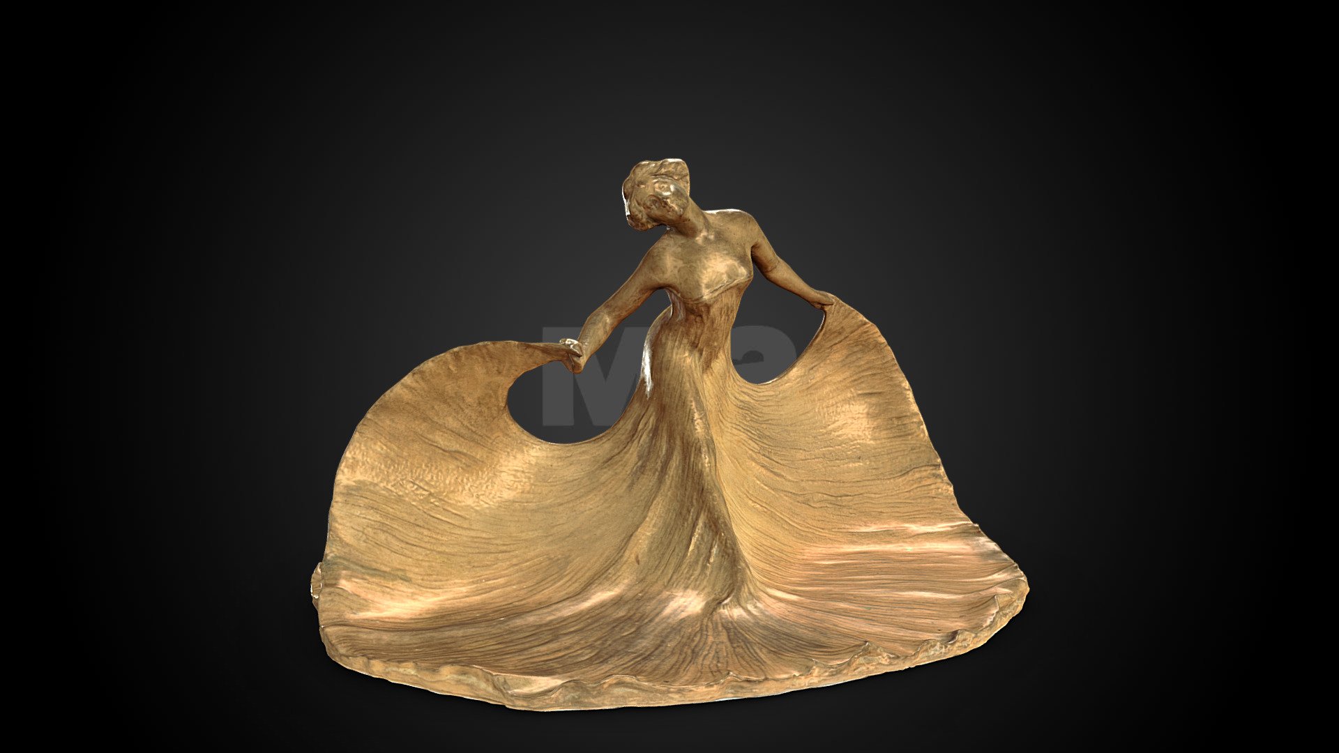 Loie Fuller by Joseph Kratina (old version) - Download Free 3D model by Minneapolis Institute of ...