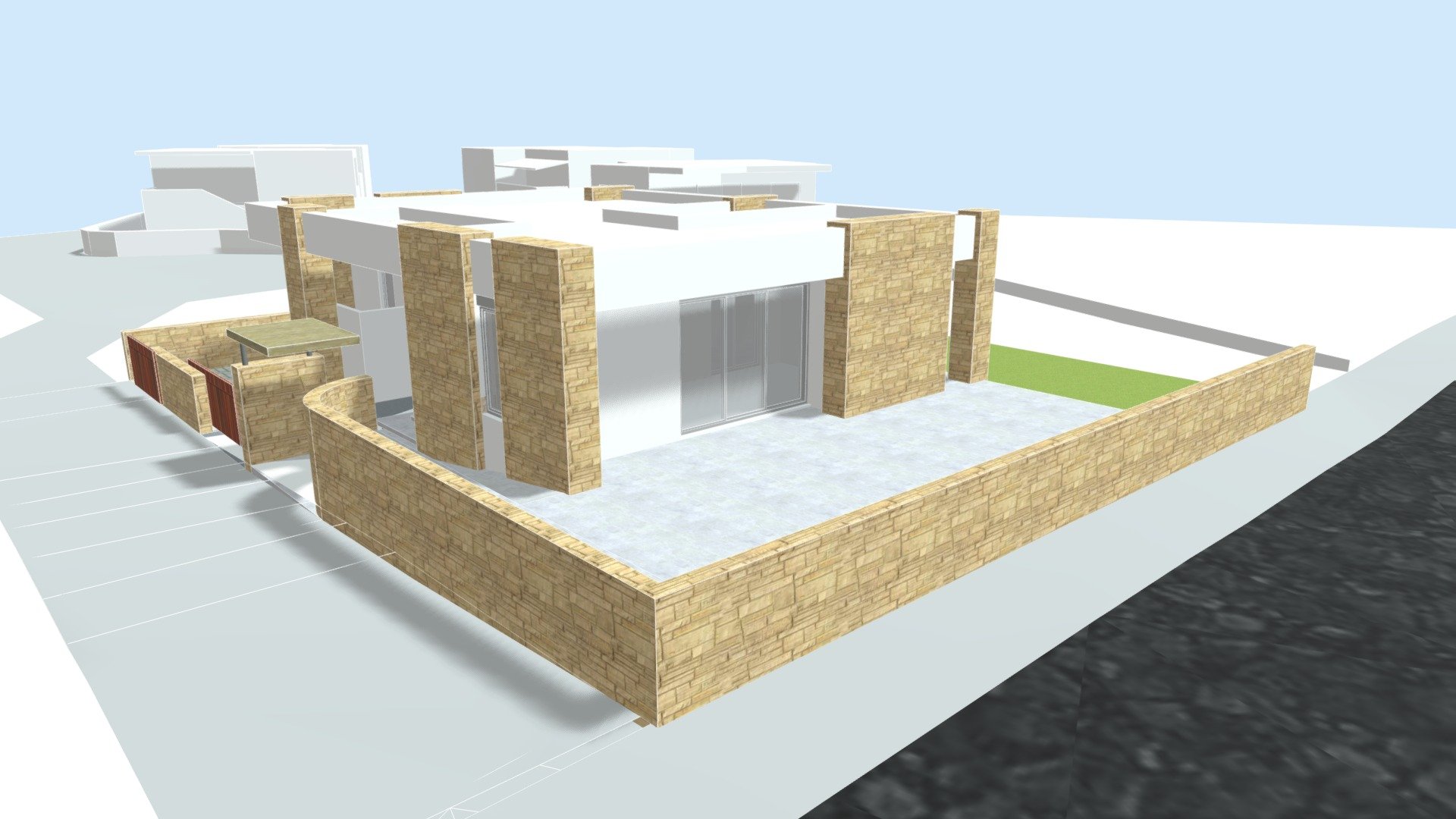 MODERN HOUSE IN CRETE - 3D model by GiorgosIgglezakis [d773cb3] - Sketchfab