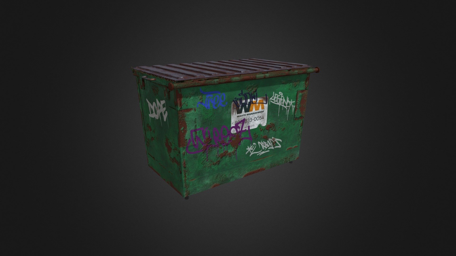 Rusty Dumpster - 3D model by Geyik.Gorkem (@azogthedefiler07) [d7742e2 ...