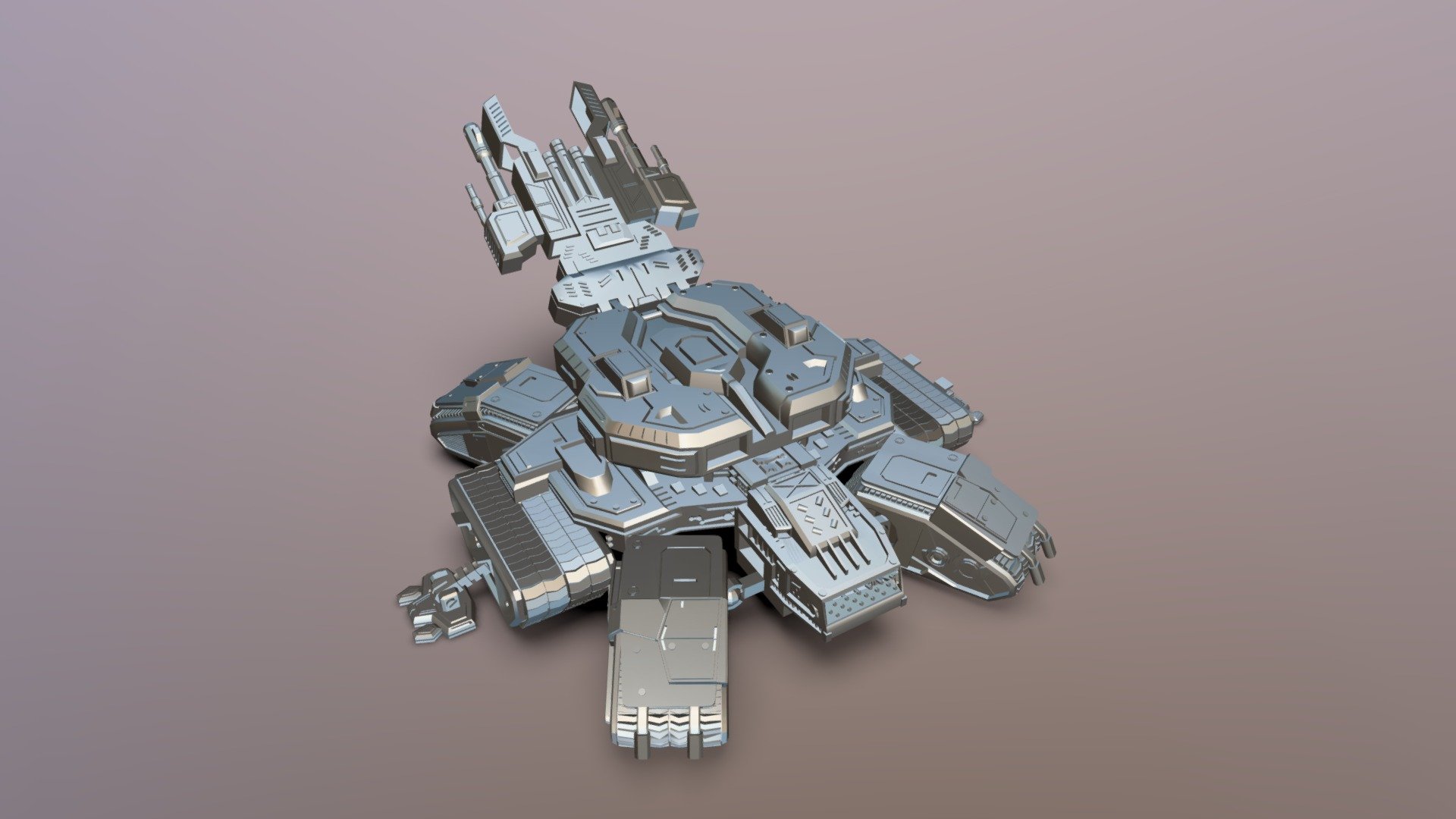 siege tank_siege mode - 3D model by insane8 [d774457] - Sketchfab