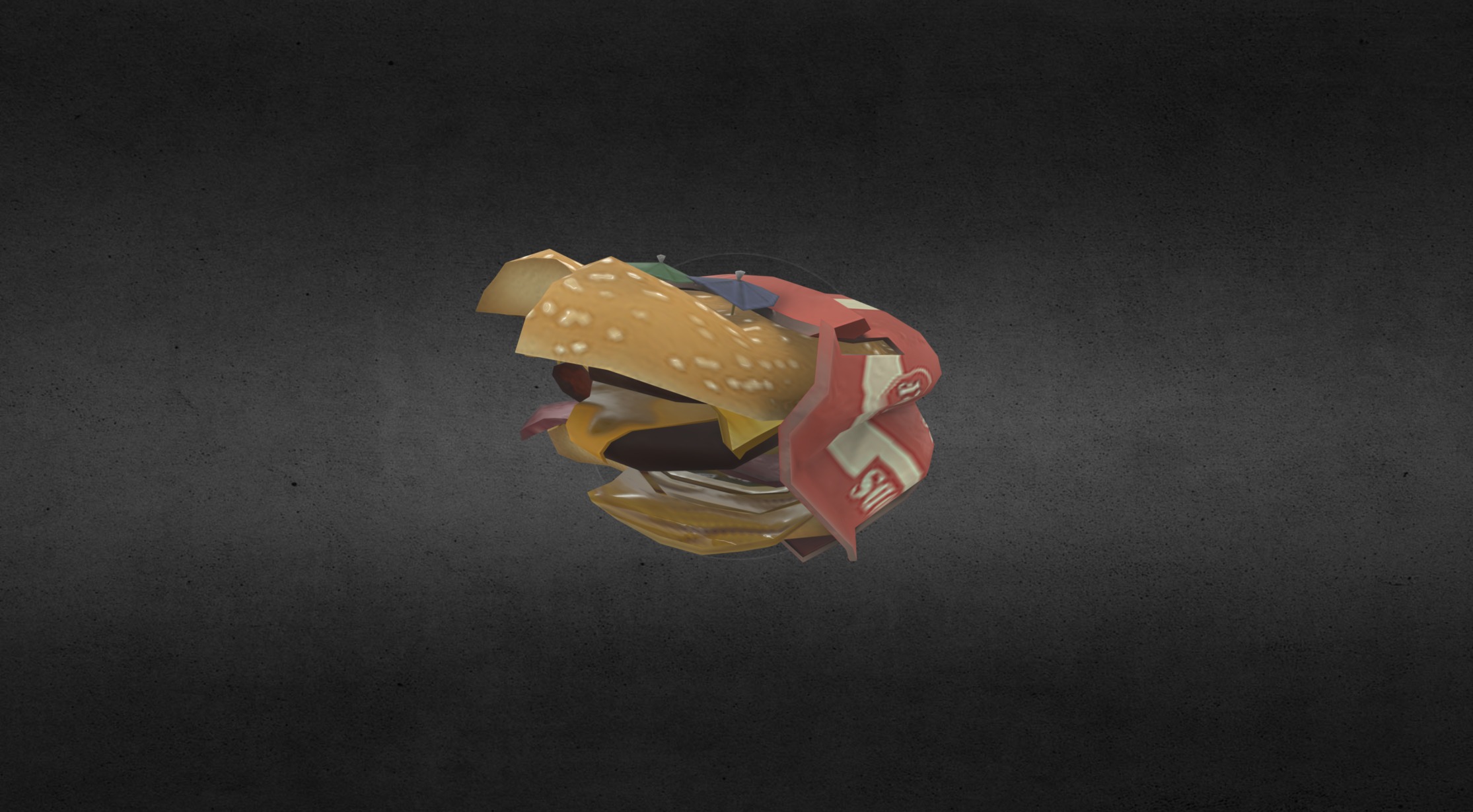 BORSCHT BUN BITE - 3D model by timkitevski [d774ab2] - Sketchfab