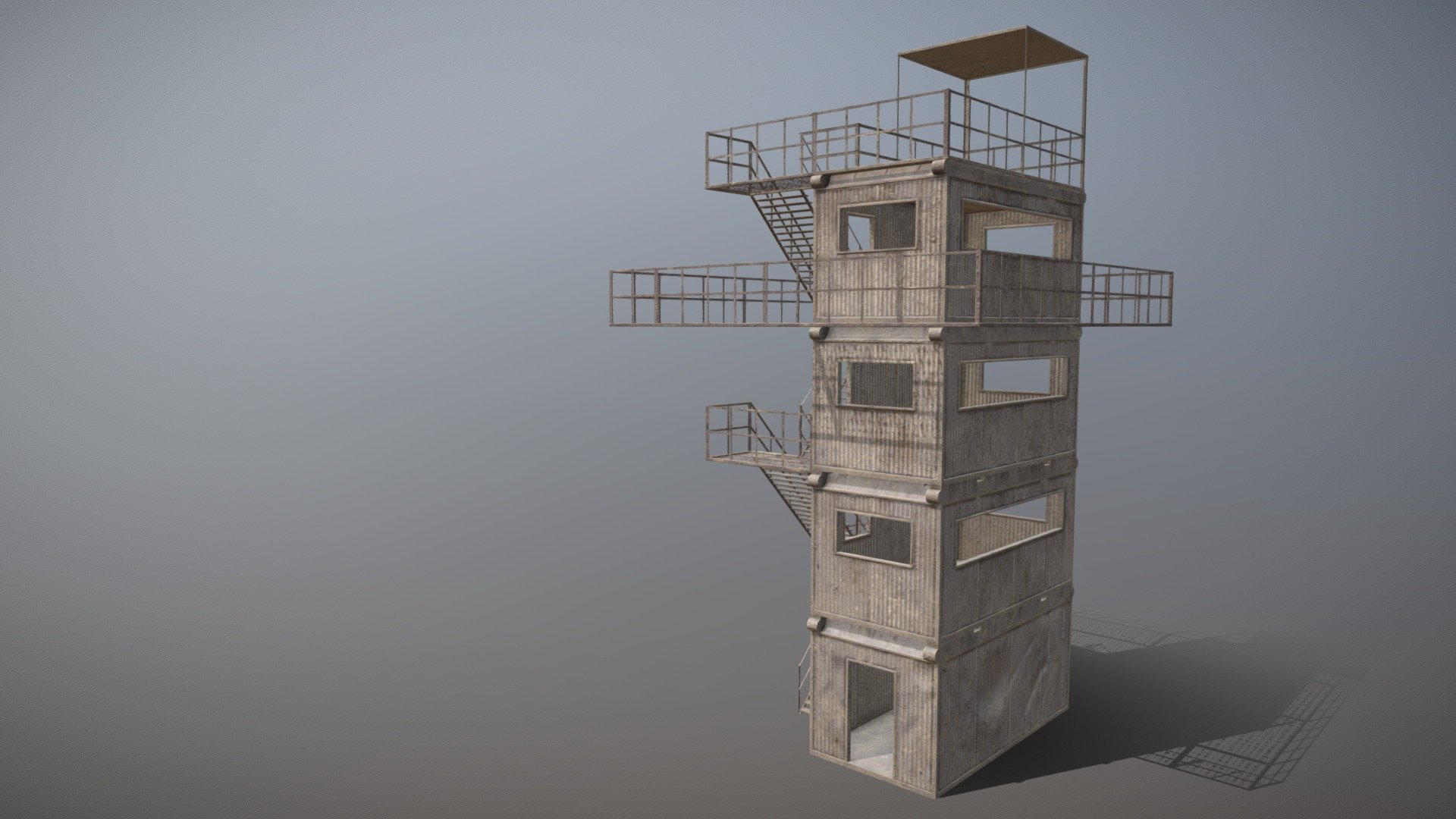 Observation Tower - 3D model by Daniel Waltman (@dcwaltman) [d775722 ...