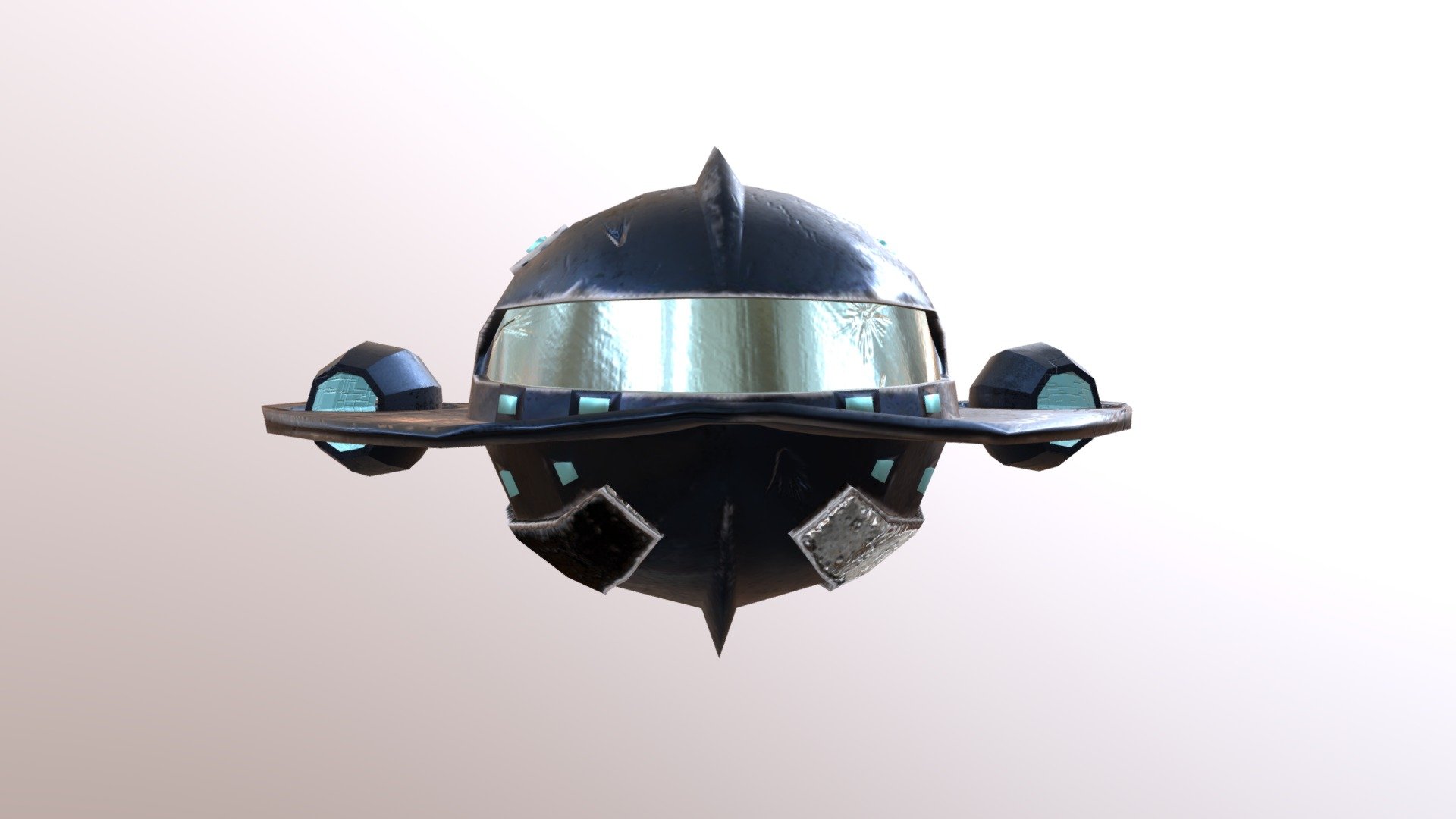 UFO colored - 3D model by caideseery [d775a98] - Sketchfab