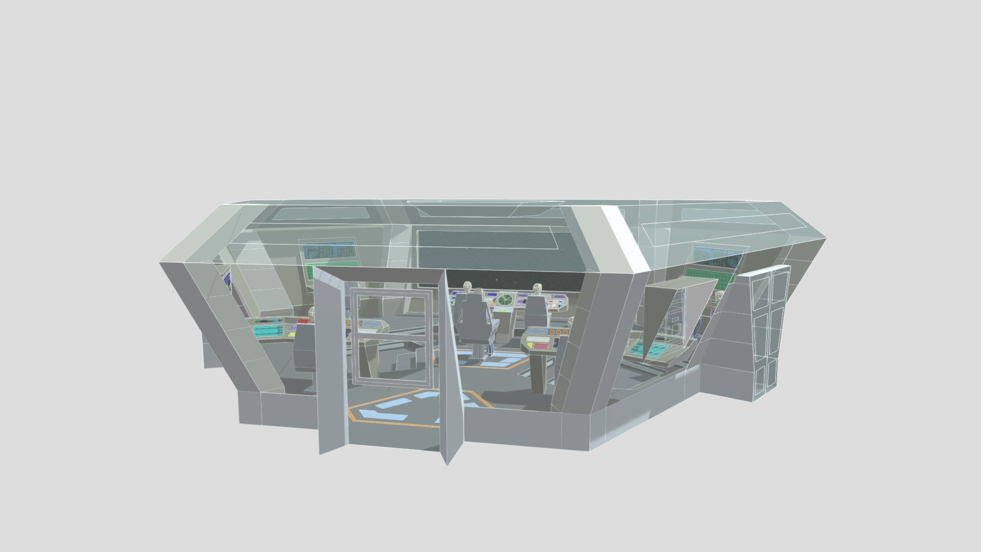 USS Franklin bridge - Download Free 3D model by Cpt.Kirk ...