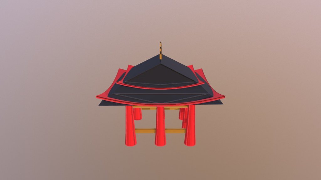 Japanese Shrine - 3D model by abbimarielloyd [d77d6b5] - Sketchfab