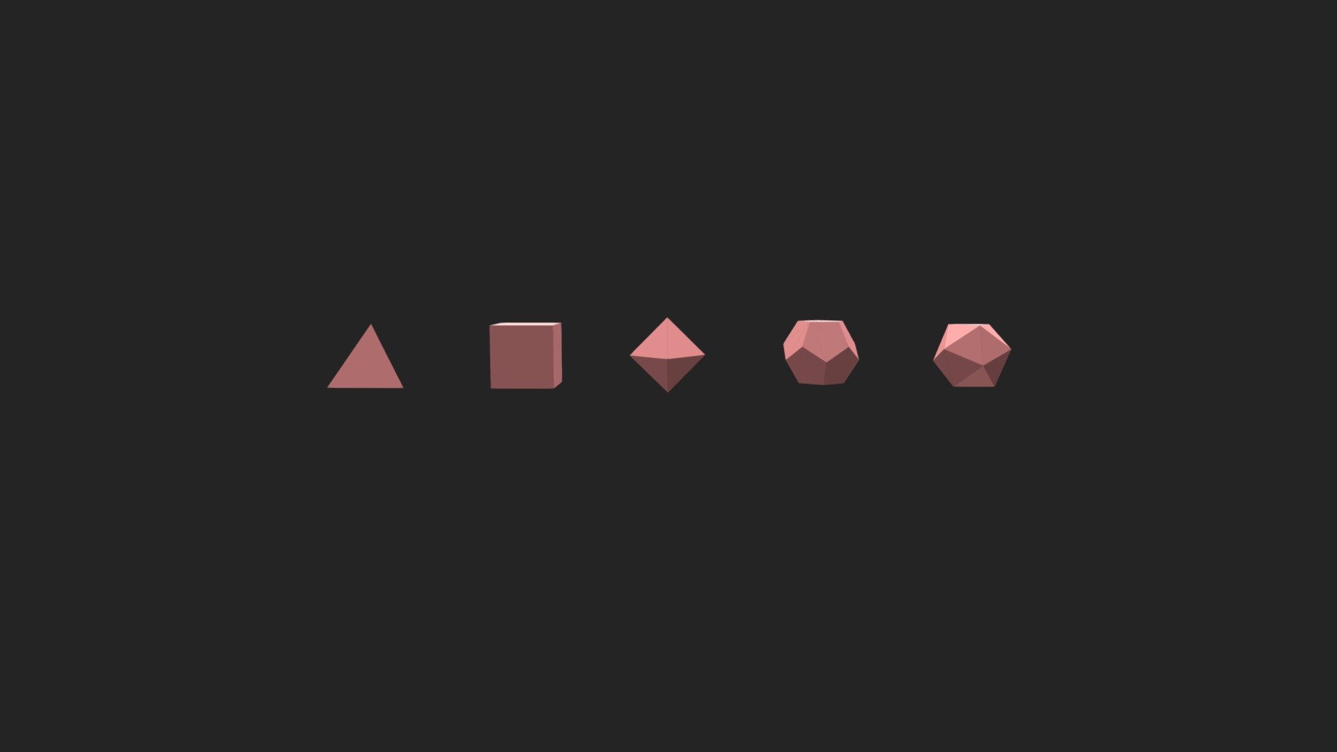 Platonic Solids - 3D model by dtworkshop [d7804bb] - Sketchfab