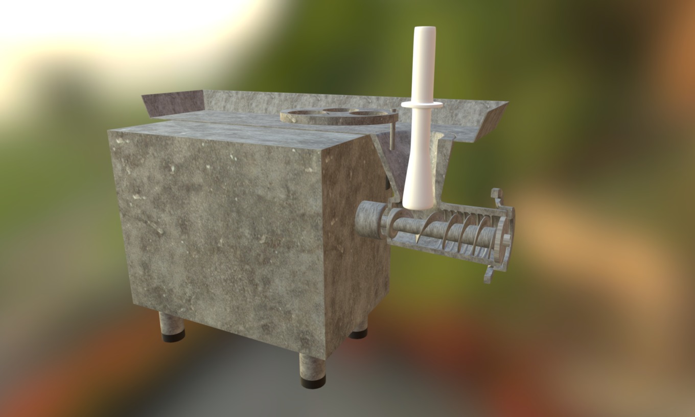 Meat Grinder - 3D model by christopheradam [d7831d2] - Sketchfab