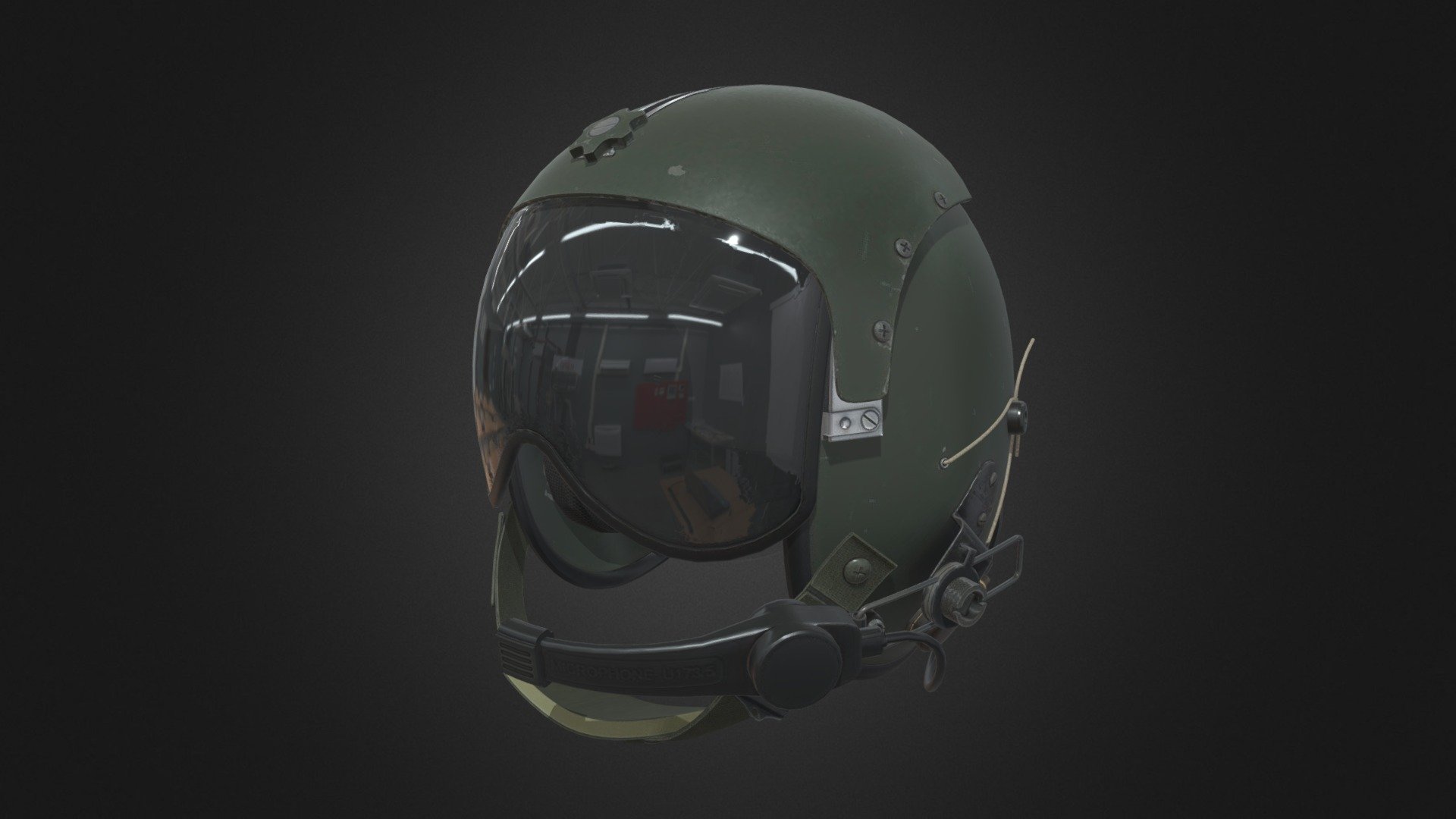 US Army APH-5 Helicopter Helmet - Buy Royalty Free 3D model by ...