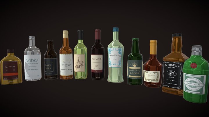 Whiskey 3D models - Sketchfab