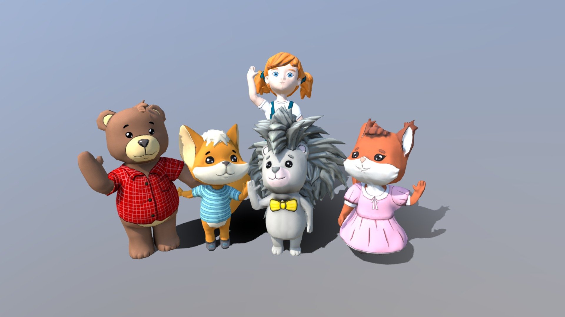 All Characters - 3D model by Yode (@yodegroup) [d78596c] - Sketchfab