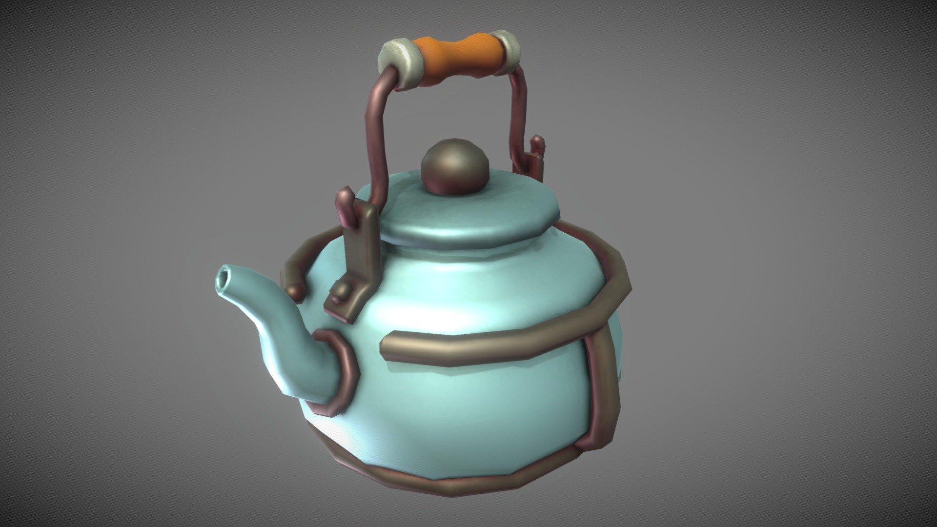 Not Stylized But Stylized Tea Kettle - 3D model by cat is activated ...