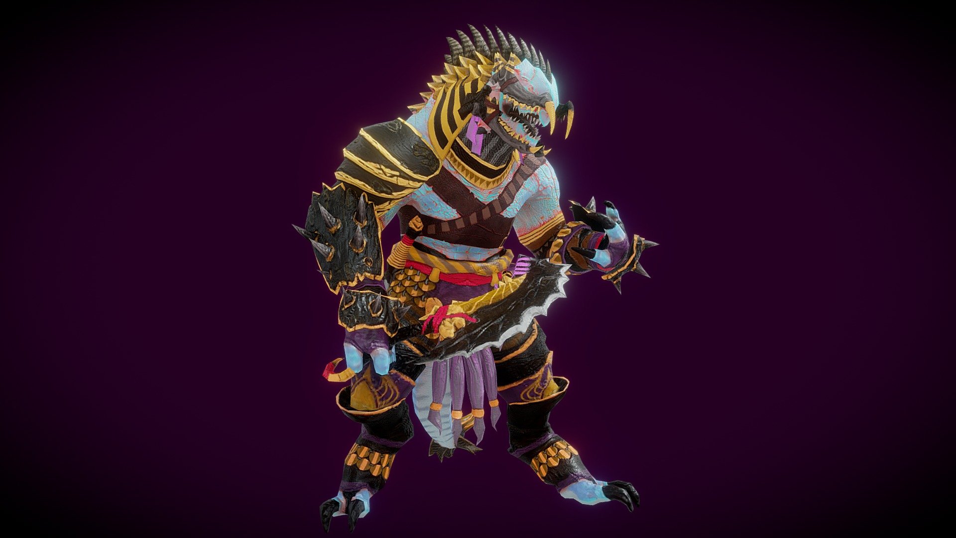 Armor lizardman - Buy Royalty Free 3D model by Luna Studio (@StudioLuna ...