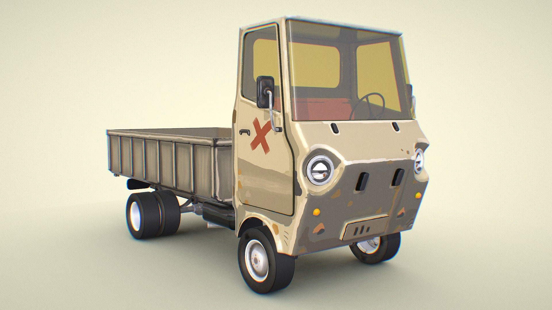 Cartoon Lorry - 3D model by kaganproject [d7913d6] - Sketchfab