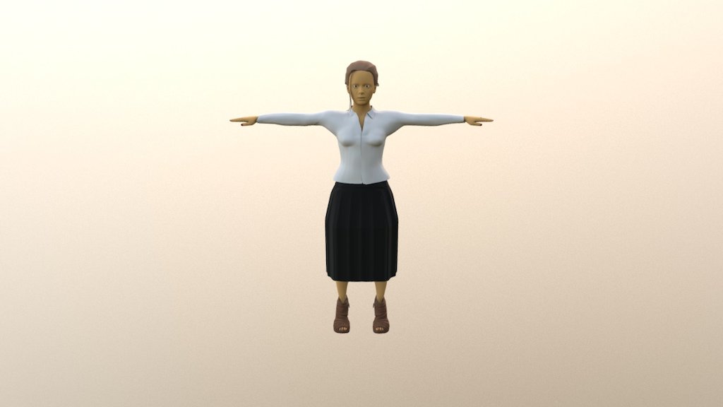 Female Worker - 3D model by demondeye (@FullyGaming) [d791751] - Sketchfab
