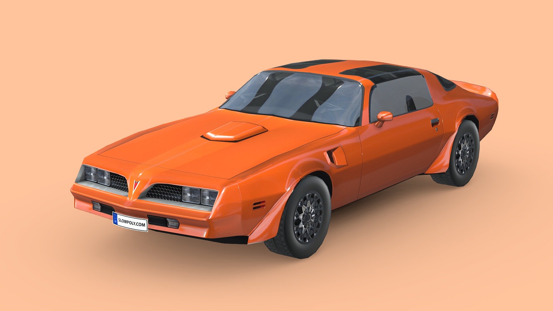 Pontiac Firebird Trans Am 1977 - 3D model by slowpoly [d79658f] - Sketchfab