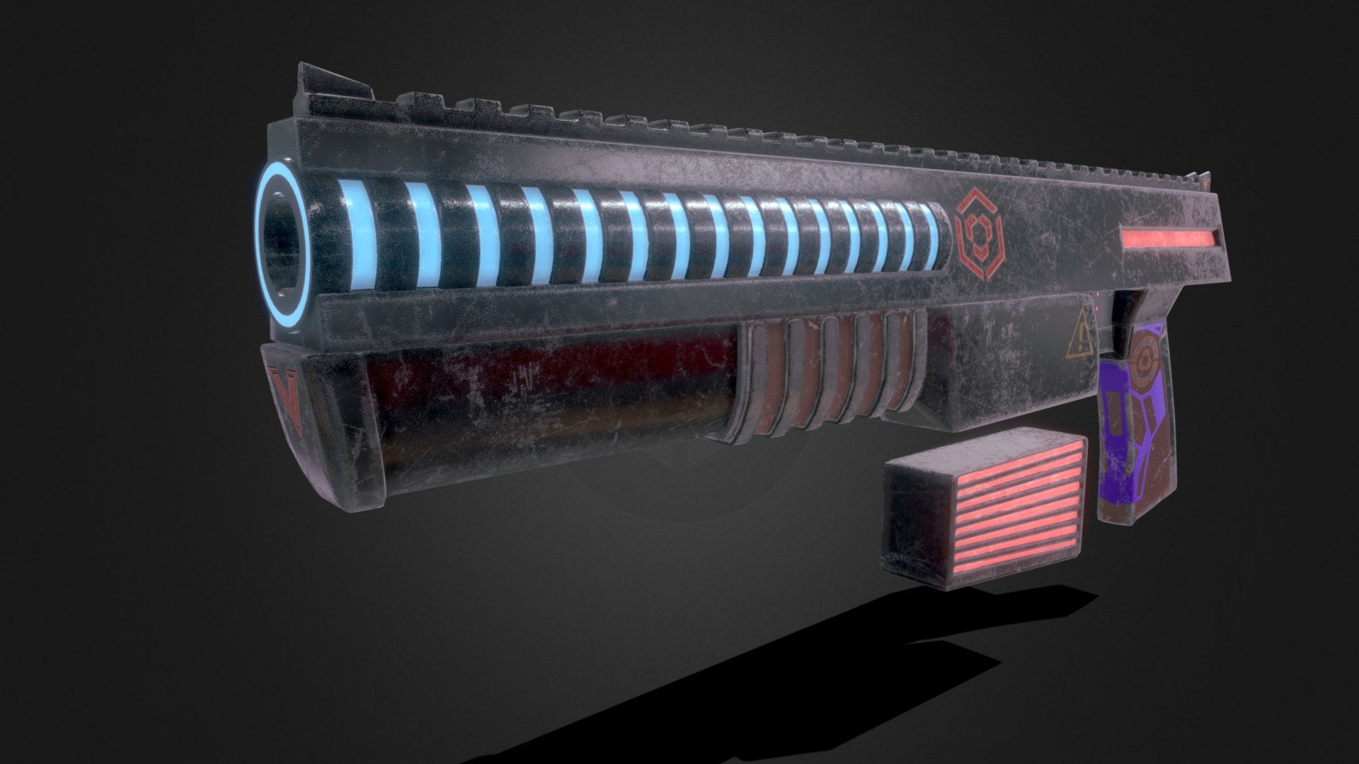 Plasma Sci Fi Gun - Download Free 3D model by Monhoo [d796a3b] - Sketchfab