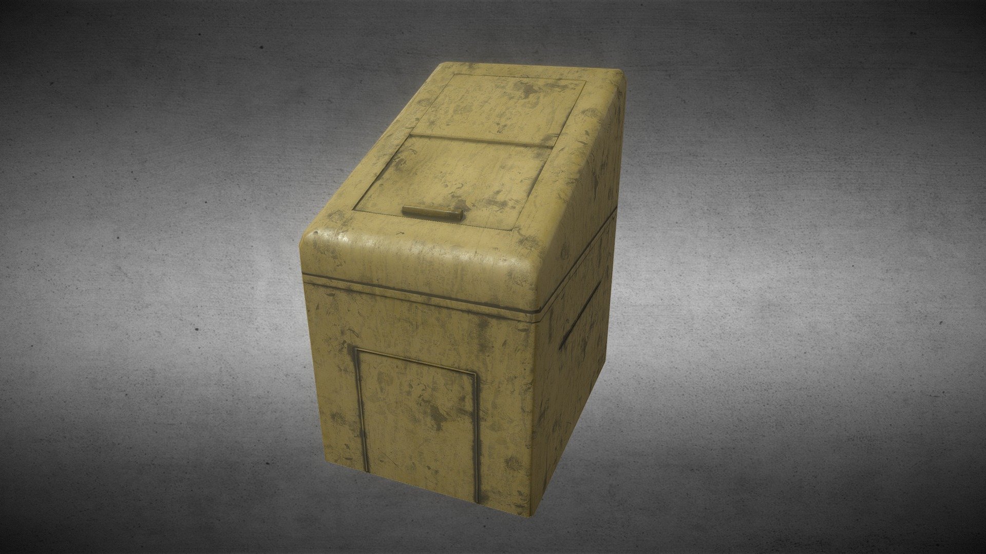 Futuristic Storage Trash Can PBR - Buy Royalty Free 3D model by ...