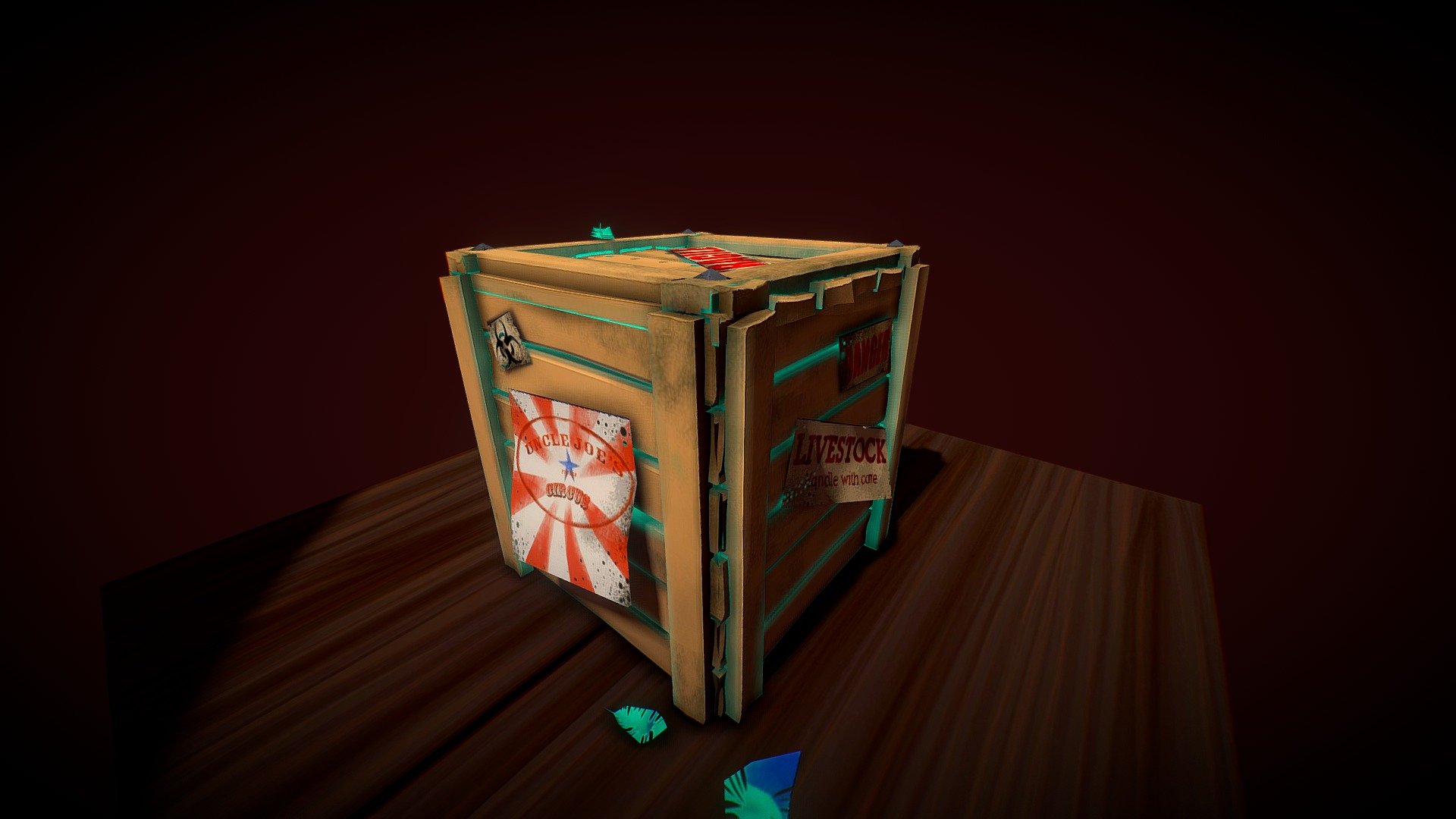 Wooden Box - 3D model by elodie.trauchessec [d797915] - Sketchfab