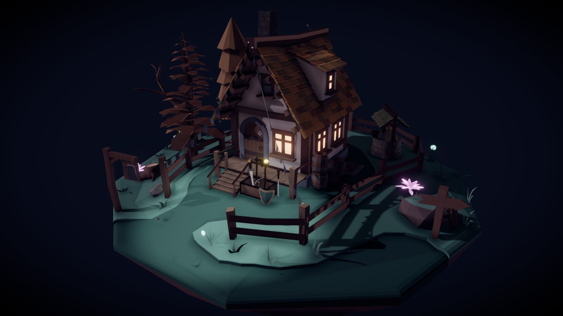 Magic at Midnight - 3D Editor Challenge - 3D model by Phil_XG [d7982a4 ...